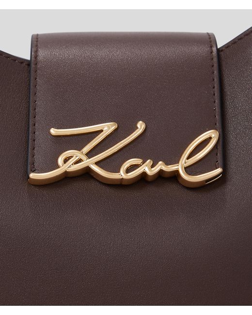 Karl Lagerfeld K/signature Hobo Bag in Brown | Lyst UK