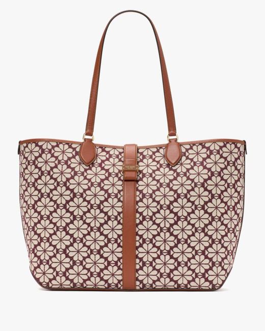 Kate Spade Spade Flower Jacquard Large Open Tote in Pink | Lyst UK