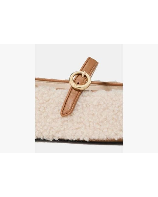 Kate Spade Halo Mary Jane Flat in White | Lyst UK