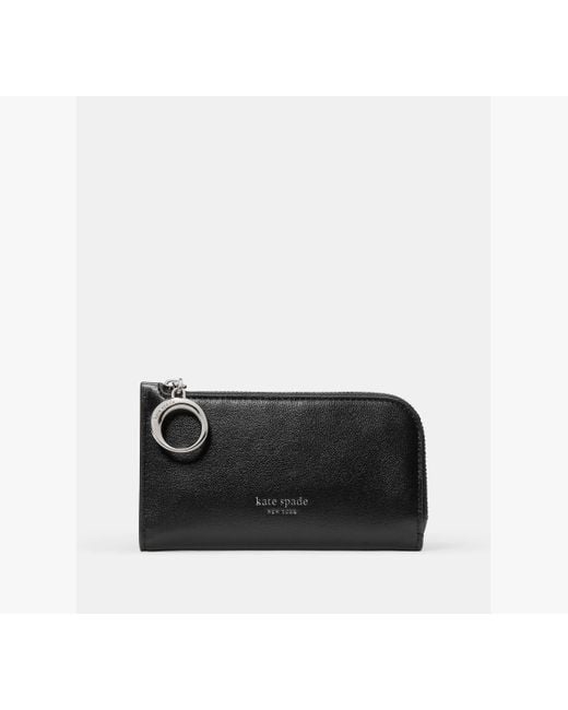 Kate Spade Halo Small Bifold Wallet in Black | Lyst UK