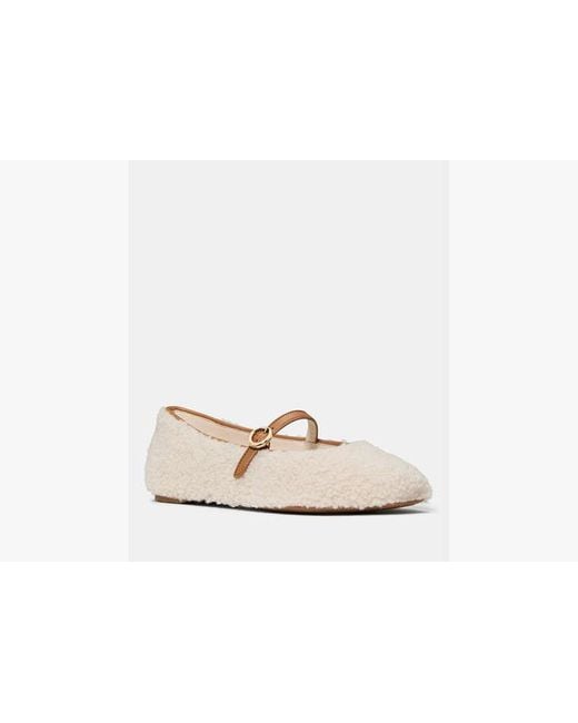 Kate Spade Halo Mary Jane Flat in White | Lyst UK