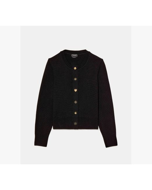 Kate Spade Novelty Button Nell Cardigan in Black | Lyst