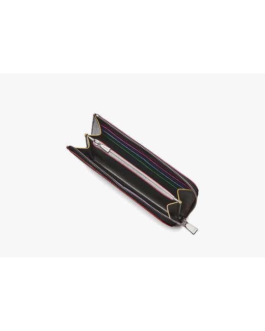Kate Spade Devin Glitter Zip Wallet in Black | Lyst