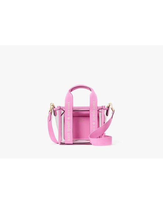 Kate Spade Kip Clear Mini Tote in Black | Lyst