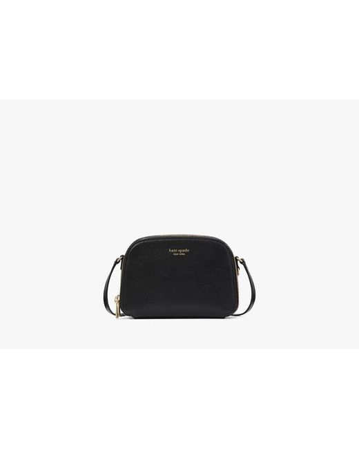 Kate Spade Devin Double Zip Dome Crossbody in Black | Lyst