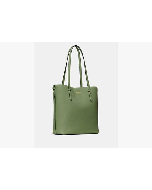 Kate Spade Juliette Leather Medium Tote in Green | Lyst