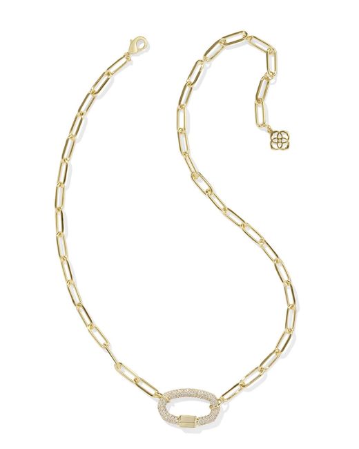 Kendra Scott Emery Gold Link And Chain Necklace in Metallic | Lyst