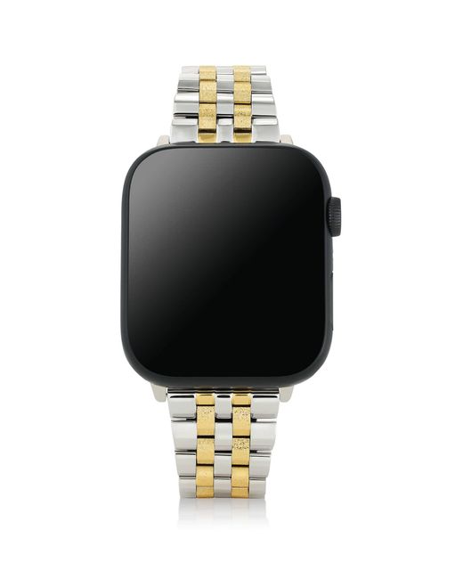 Kendra Scott Alex Two Tone Stainless Steel 5 Link Watch Band in Black ...
