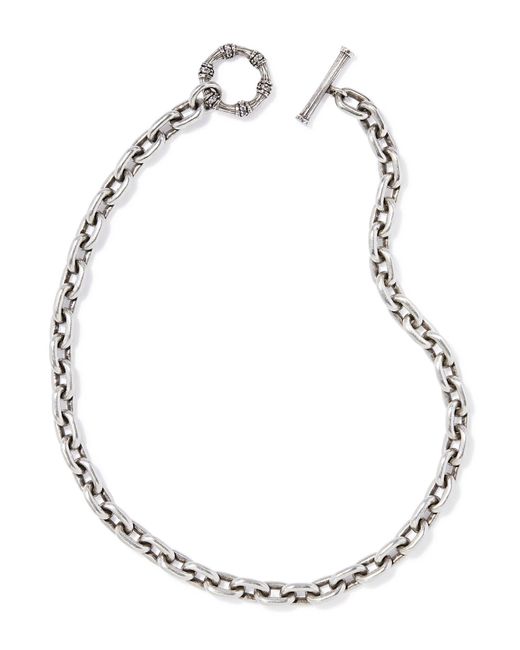 Kendra Scott Maura Vintage Silver Chain Necklace in Metallic | Lyst
