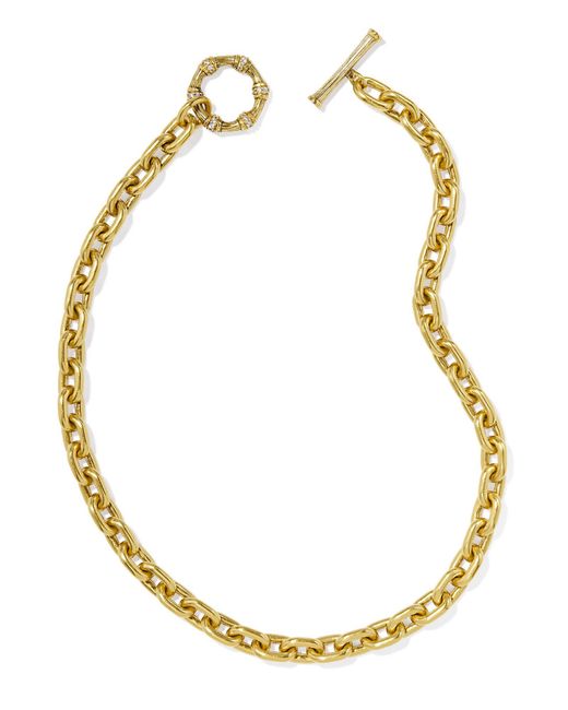 Kendra Scott Maura Vintage Gold Chain Necklace in Metallic | Lyst