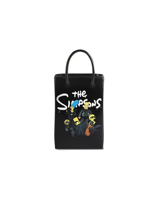 Balenciaga X The Simpsons Mini Shopping Bag in Black for Men | Lyst