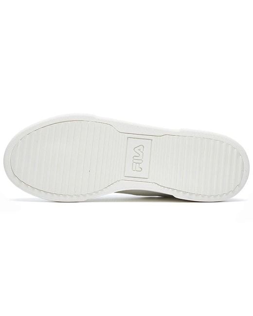 Fila Game Point Platform Sneakers in White for Men | Lyst