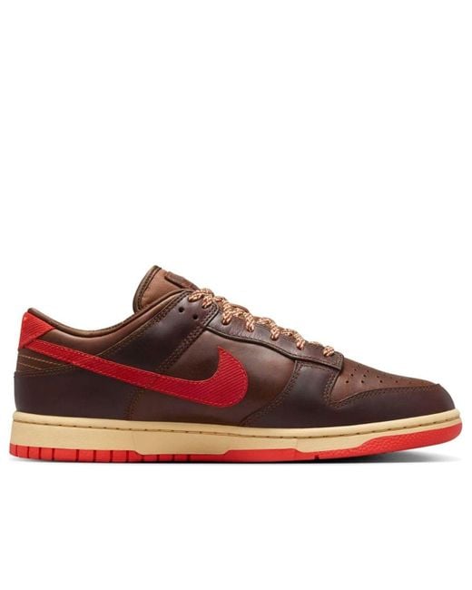 Nike Dunk Low Retro 'Cacao Wow Picante' in Red for Men | Lyst