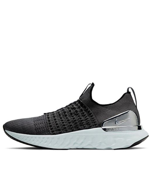 Nike React Phantom Run Flyknit 2 'Iron' in Black for Men | Lyst