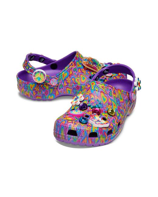 Crocs™ Lisa Frank X Classic Clog 'Neon Multi Hearts' in Blue for Men | Lyst