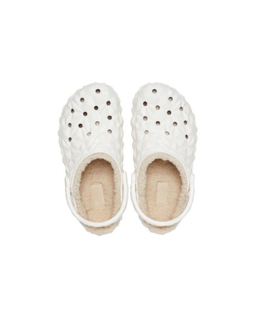 Crocs™ Classic Lined Geometric Clogs in White | Lyst