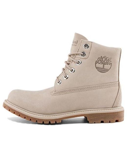 Timberland (Wmns) Nellie Inch Waterproof Boots 'Light Taupe Nubuck' in ...