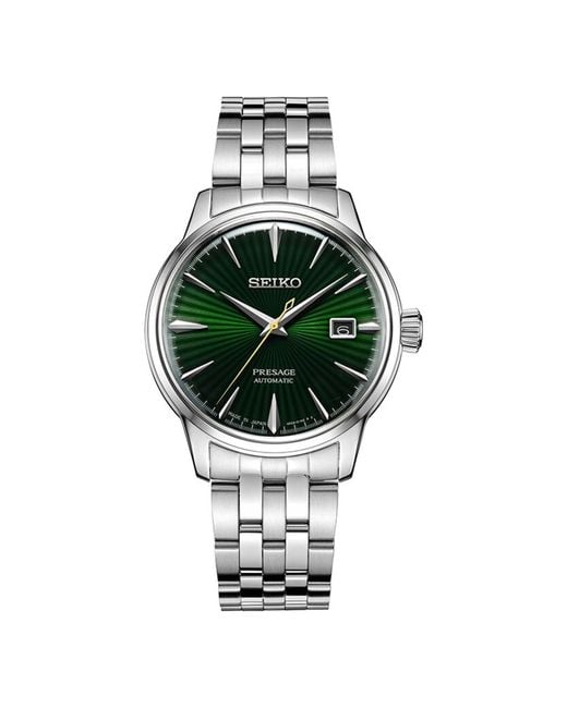 Seiko Series Casual Waterproof Mechanical Retro in Green | Lyst