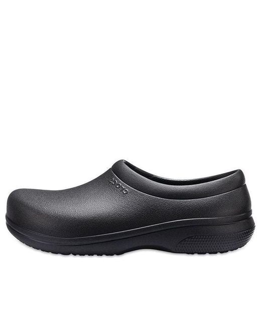 Crocs™ On The Clock Work Slip On in Black | Lyst UK