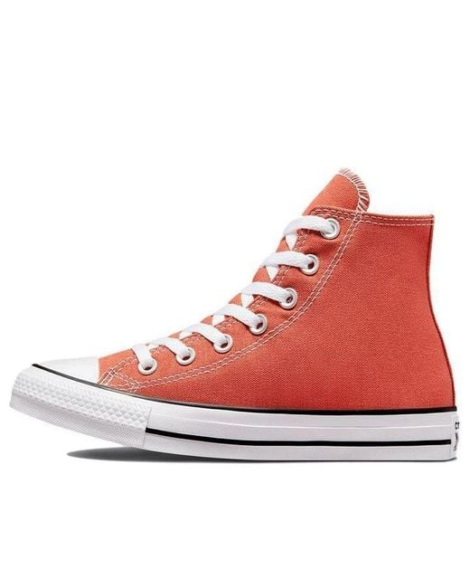 Converse Chuck Taylor All Star Canvas Shoe in Red | Lyst UK