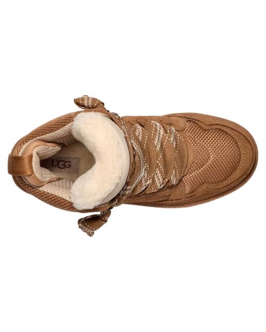 UGG Highmel Lace-up Suede Sneakers in Brown | Lyst