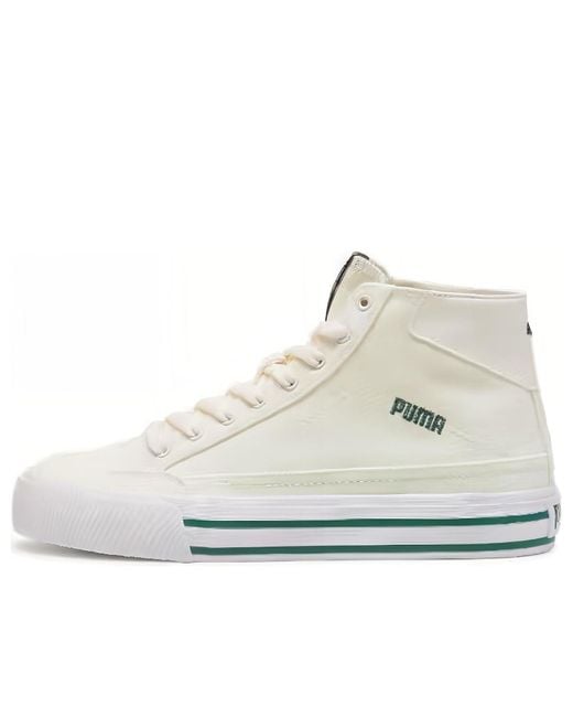 PUMA Court Classic Vulc Mid in White for Men | Lyst