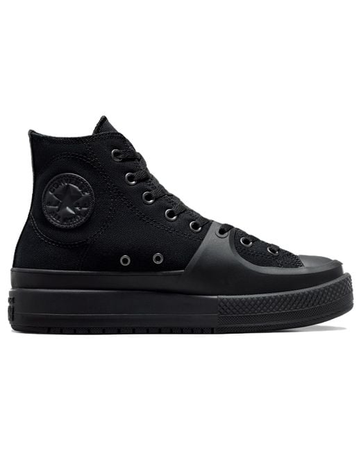 Converse Chuck Taylor All Star Construct High Top in Black | Lyst