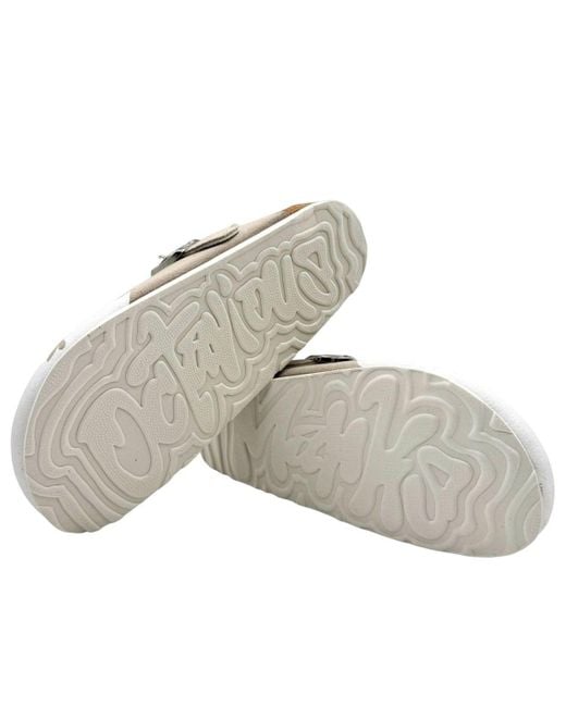 OMNEWYORK Octavious Marks Clog 'Fish Bone' in Brown for Men | Lyst