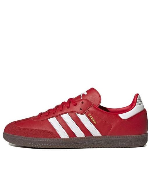 adidas Samba Team in Red for Men | Lyst