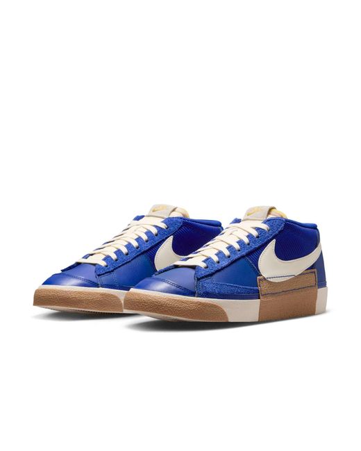 Nike Blazer Low Pro Club 'Deep Royal Gum Light Metallic Pale Ivory' in ...
