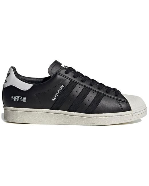 adidas Superstar 'Size Tag in Black for Men | Lyst UK