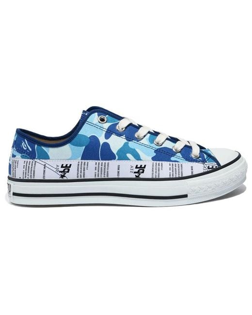A Bathing Ape Bape Abc Camo Ape Sta Low in Blue | Lyst