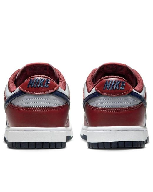 Nike Dunk Low Retro 'Wolf Obsidian Dark Team' in Red for Men | Lyst