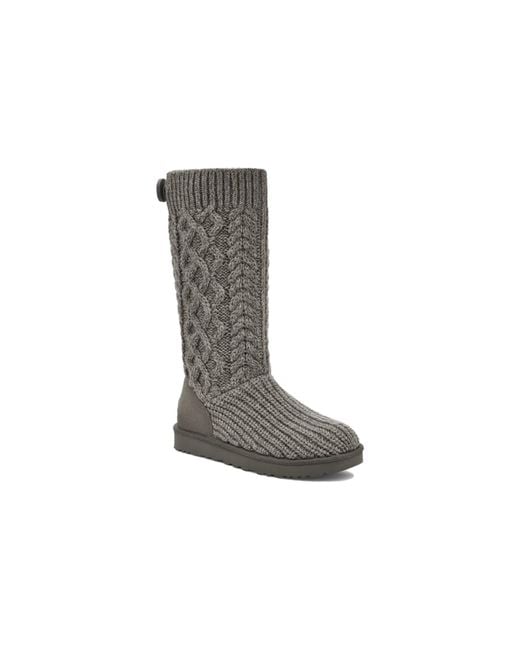 UGG (Wmns) Classic Cardi Cabled Knit Boot '' in Brown | Lyst