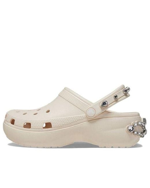 Crocs™ (Wmns) Classic Platform Tiara Clogs in Natural | Lyst