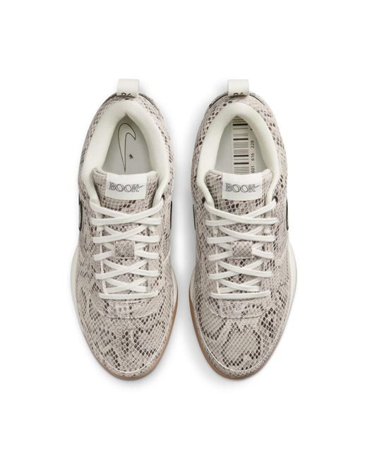 Nike Book 1 Ep Leather 'Python' in White for Men | Lyst