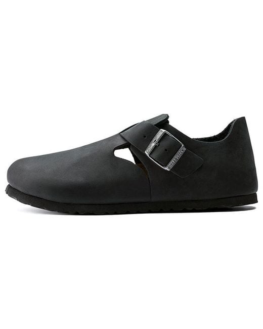 Birkenstock London Oiled Leather in Black for Men | Lyst