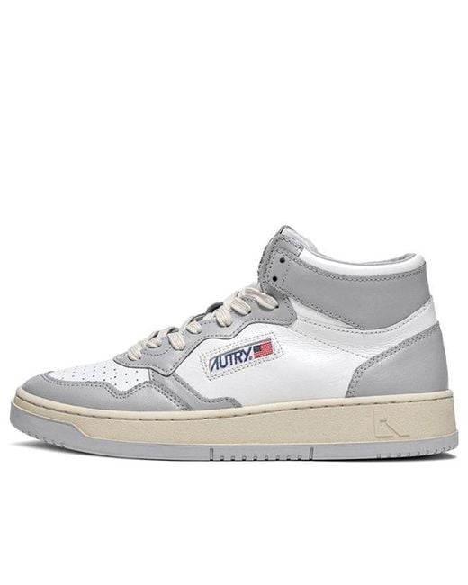 Autry Medalist Mid Bicolor in White for Men | Lyst