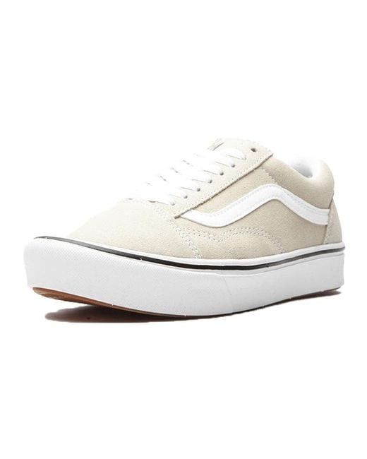 Vans Suede Comfycush Old Skool Oatmeal Cream in White for Men | Lyst UK