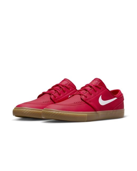 Nike Sb Zoom Janoski Label Gum' in Red for Men | Lyst
