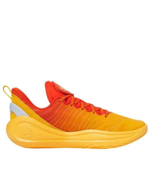 Under Armour Curry 12 Low 'What The Bay' in Orange for Men | Lyst