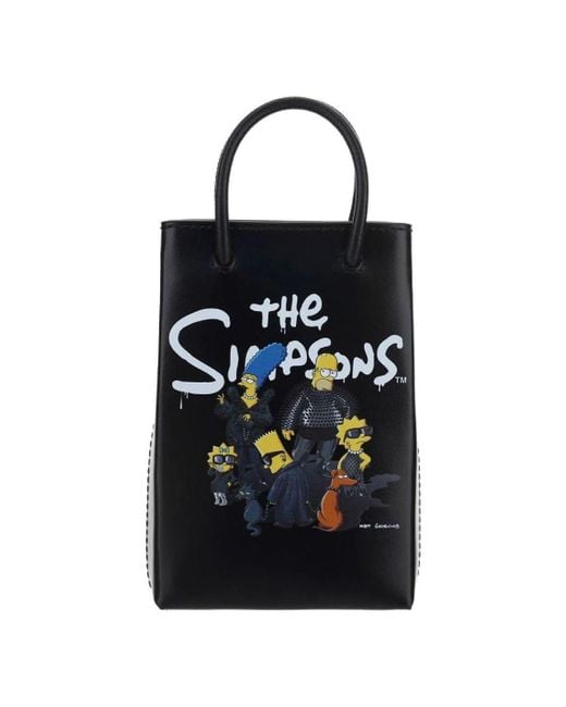 Balenciaga X The Simpsons Mini Shopping Bag in Black for Men | Lyst