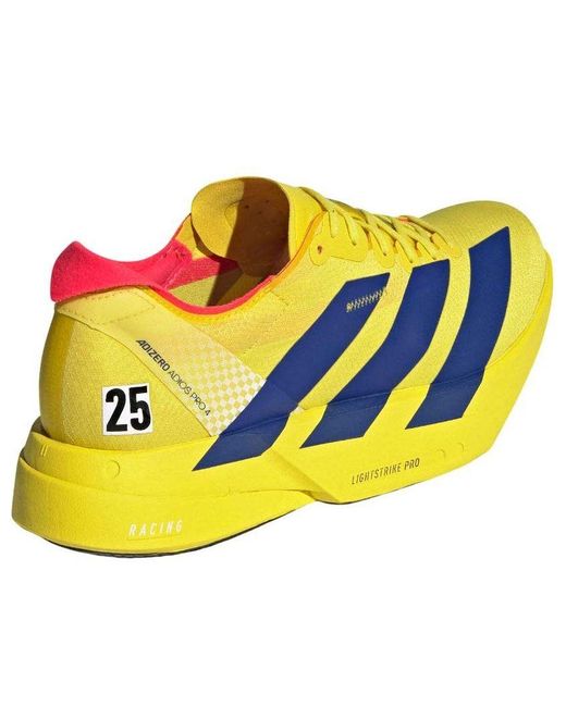 adidas Adizero Adios Pro 4 in Yellow for Men | Lyst
