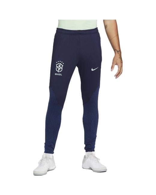 Nike 2022-2023 Brazil Dri-Fit Knit Football Pants in Blue for Men | Lyst