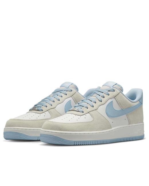 Nike Air Force 1 '07 Lv8 'Light Bone Light Armory' in Blue for Men | Lyst
