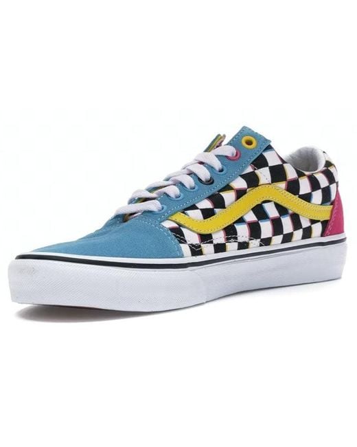 Vans Old Skool 'Crazy Checks' in Blue for Men | Lyst