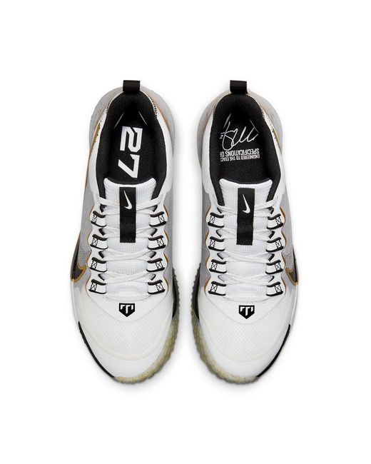 Nike Force Zoom Trout Ltd Tf Metallic' in White for Men | Lyst