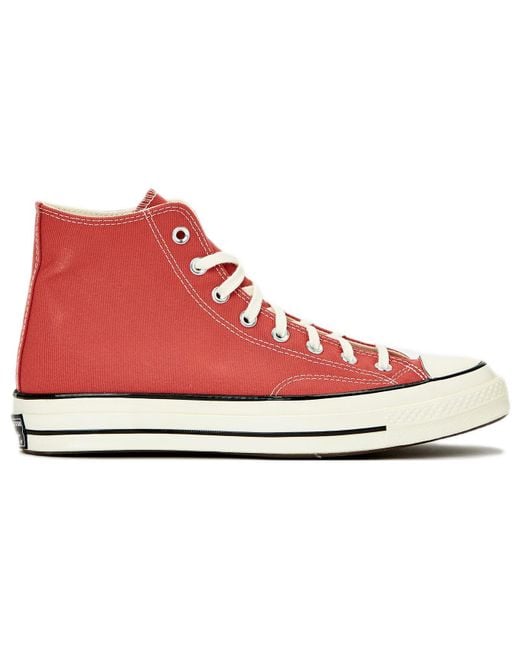 Converse Chuck 70 High Top Vintage Canvas in Red for Men | Lyst