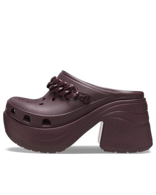 Crocs™ Siren Chain Clog; Dark Cherry in Brown | Lyst