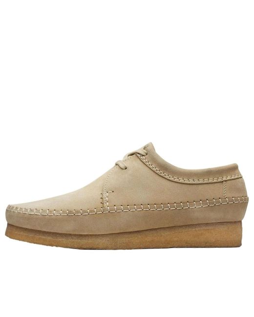 Clarks Weaver Suede 'Maple' in Natural for Men | Lyst
